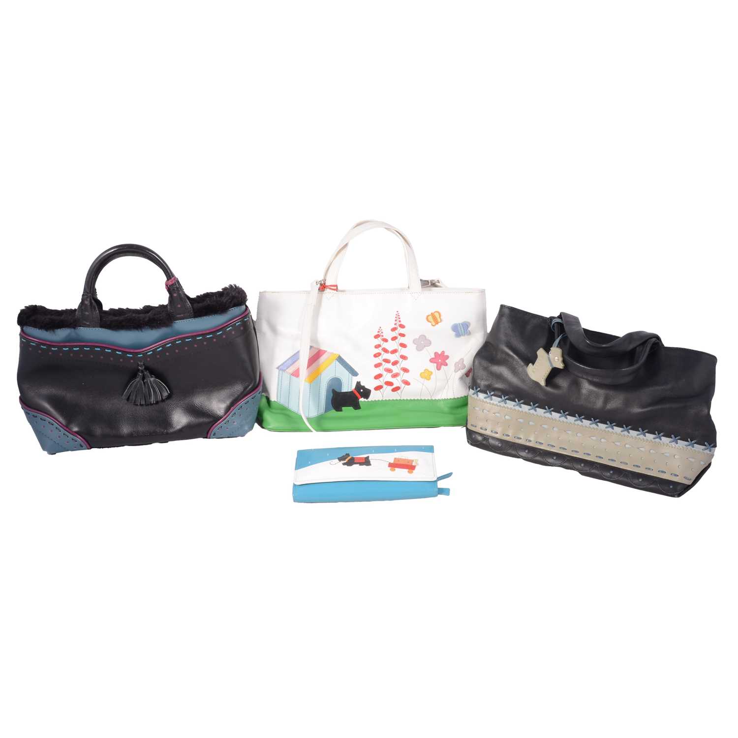 Lot 474 - Three Radley handbags and two purses.