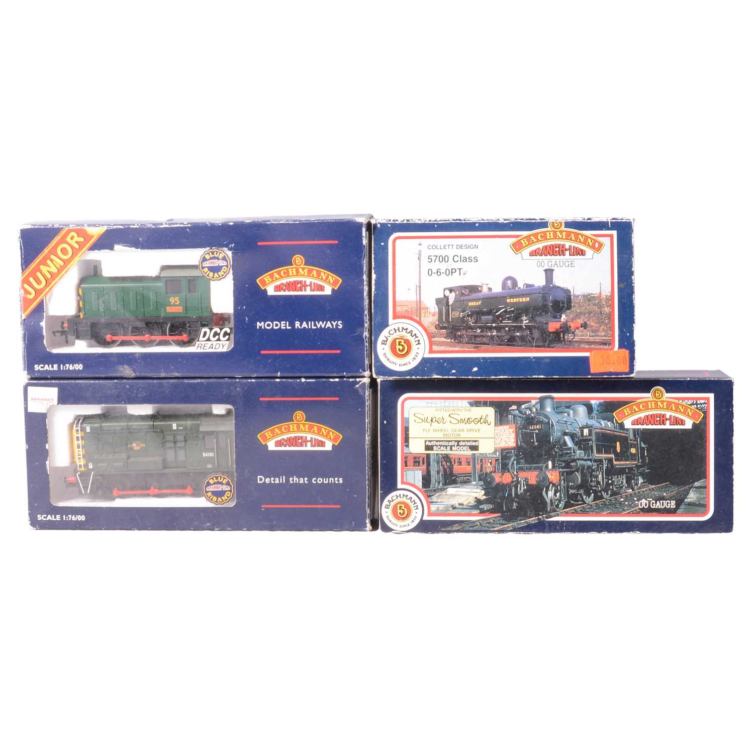 Lot 204 - Four Bachmann tank and shunter engines,