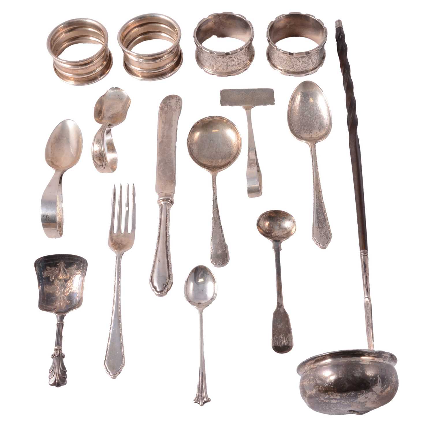 Lot 225 - William IV silver caddy spoon, George Unite,