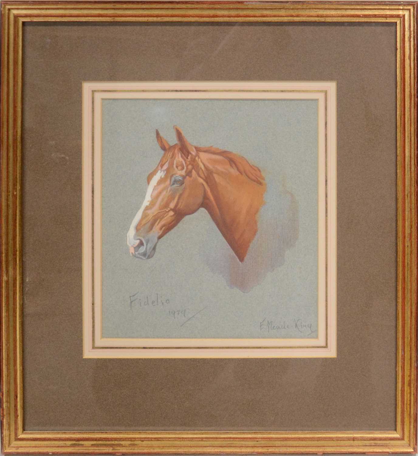 Lot 390 - E Meade King, Fidelio, equestrian portrait