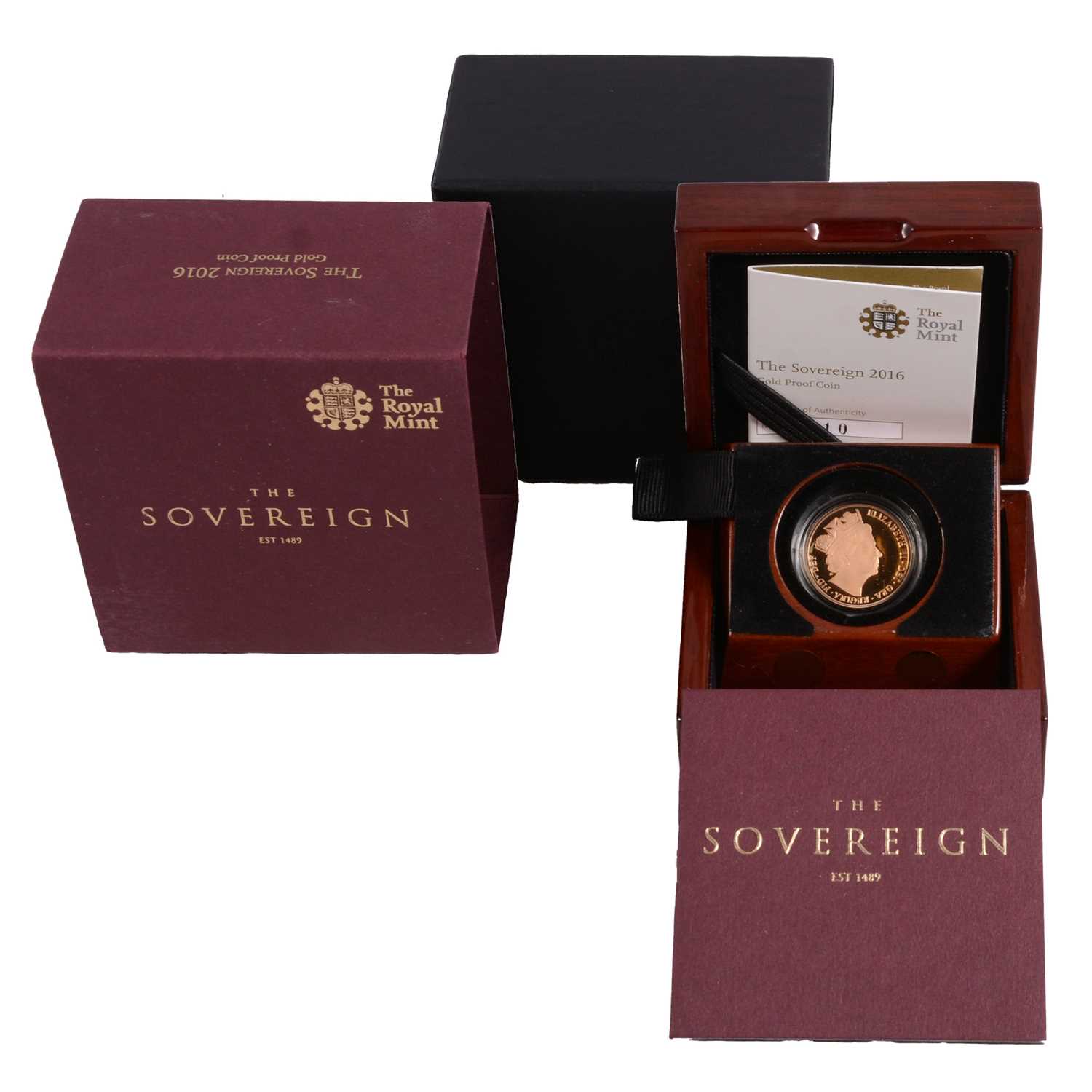 Lot 350 - Royal Mint – 2016 Gold Proof Full Sovereign