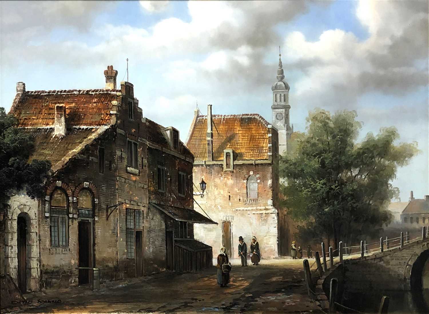 Lot 461 - David Ronald, The backs, Cambridge in the
