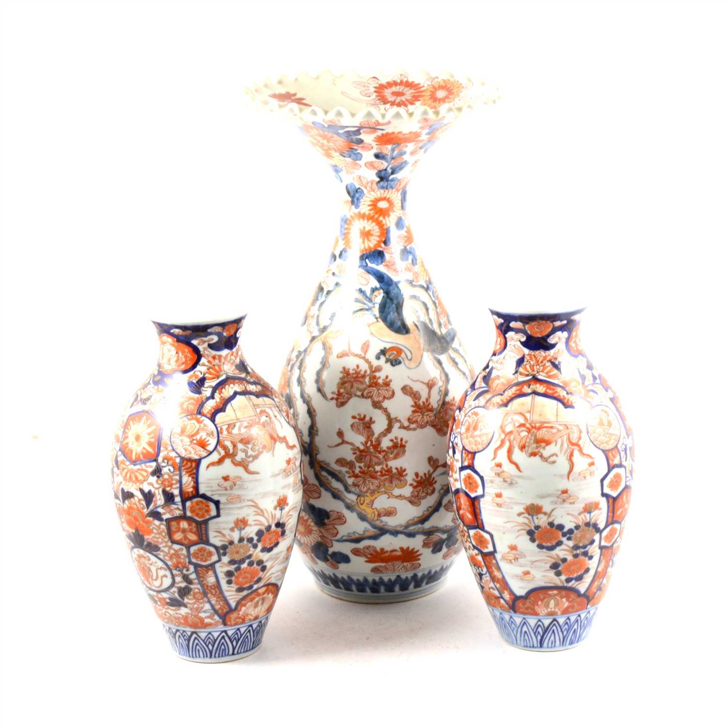 Lot 209 - A large Imari vase,