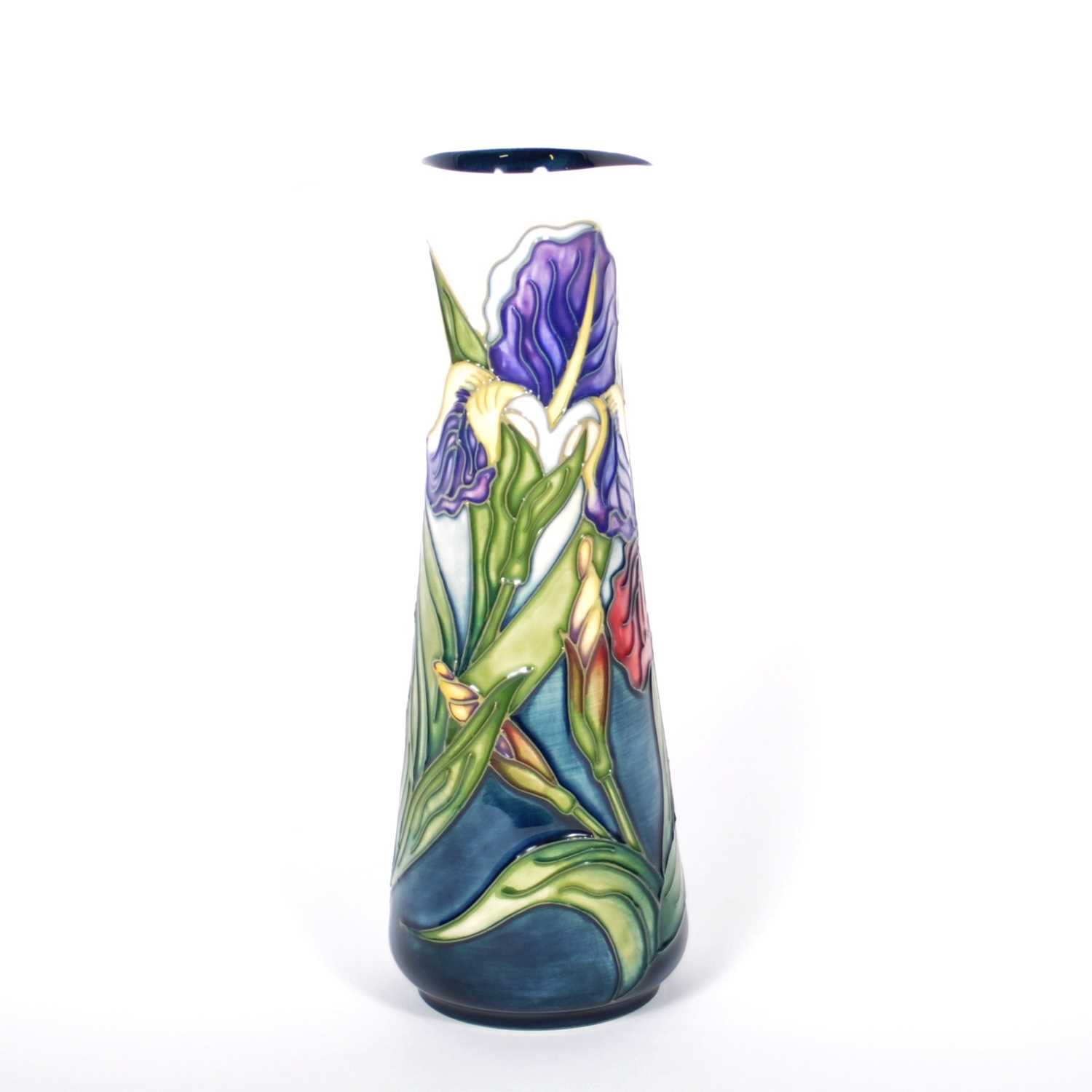 Lot 581 - A Moorcroft Pottery ewer, 'Iris' for the MCC