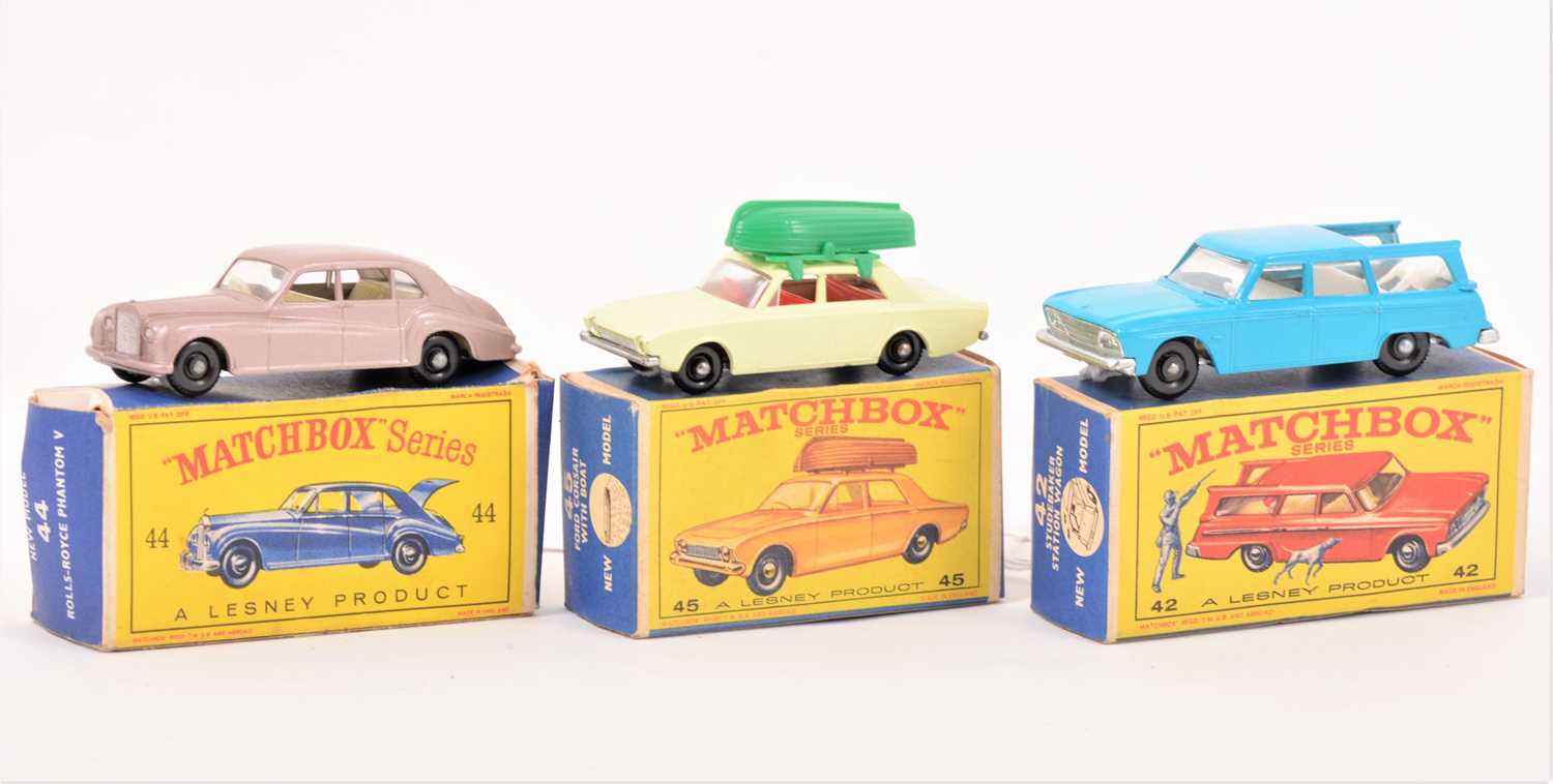 Lot 224 - Matchbox Lesney 1-75 series; three die-cast