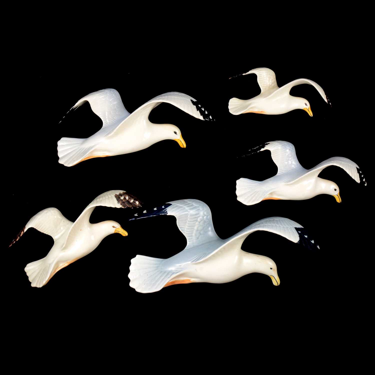 Lot 28 - Set of three Beswick pottery wall plaques,