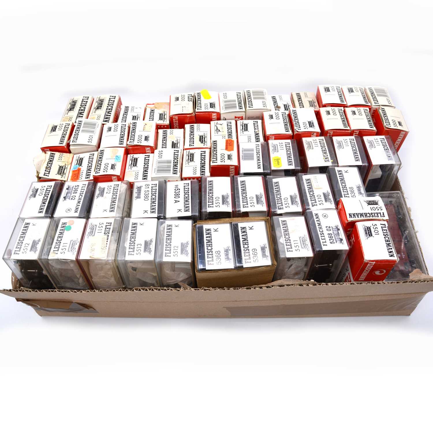 Lot 237 - Sixty-one Fleischmann HO gauge model railway