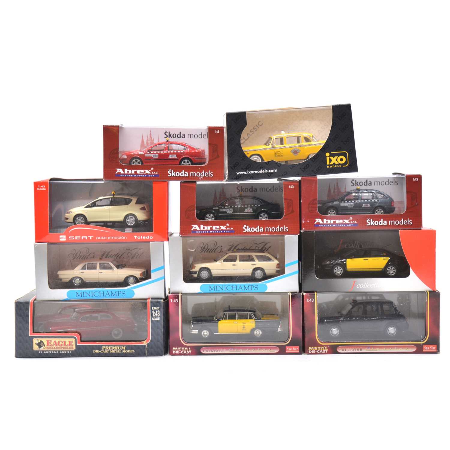 Lot 1156 - Eleven die-cast model vehicles, including