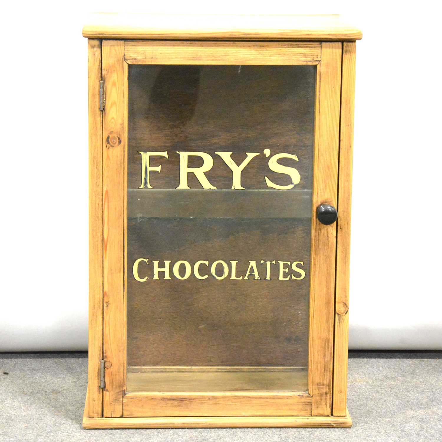Lot 128 - Fry's Chocolate counter top cabinet,