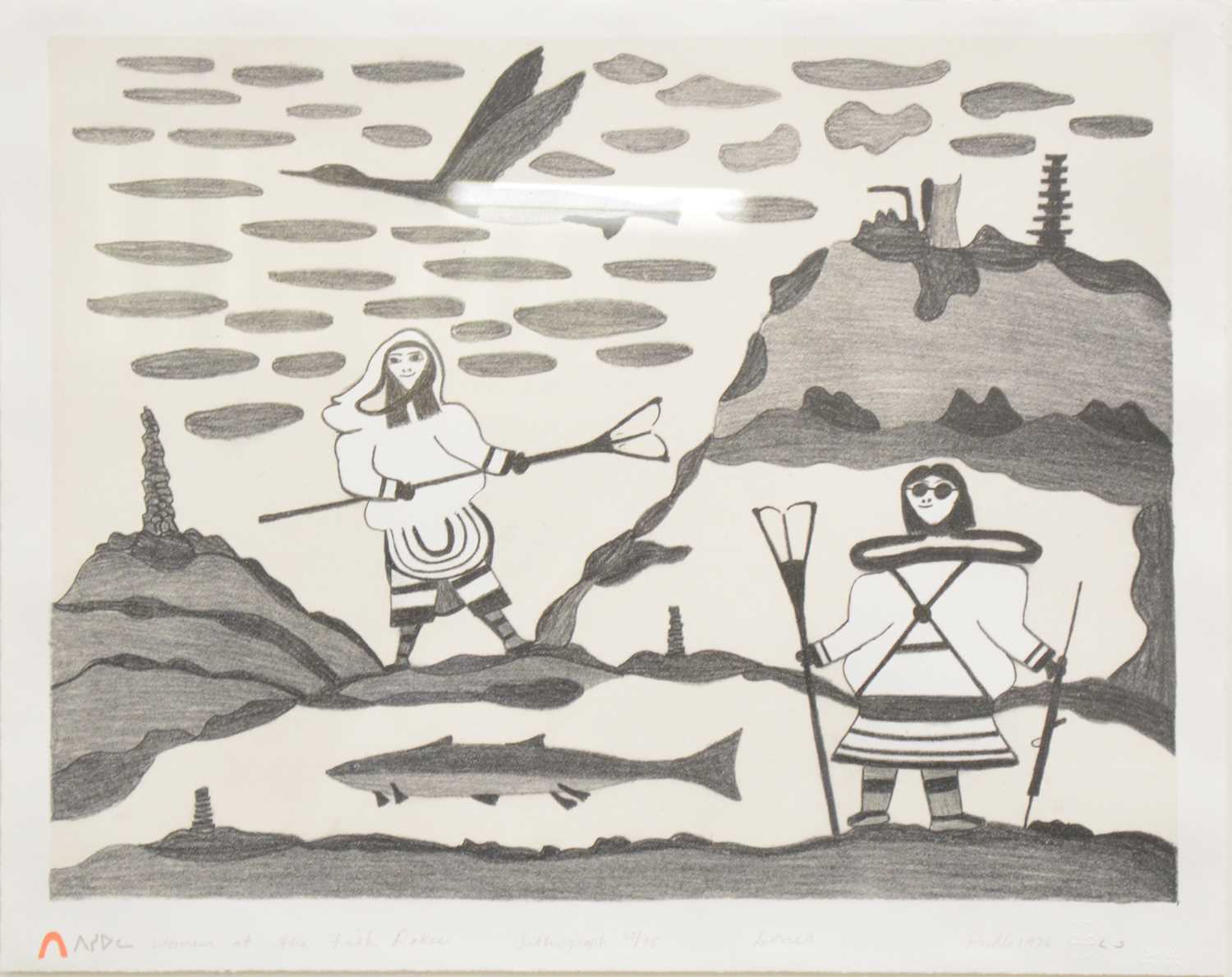 Lot 387 - Pudlo Pudlat (Canadian Inuit), Women at the
